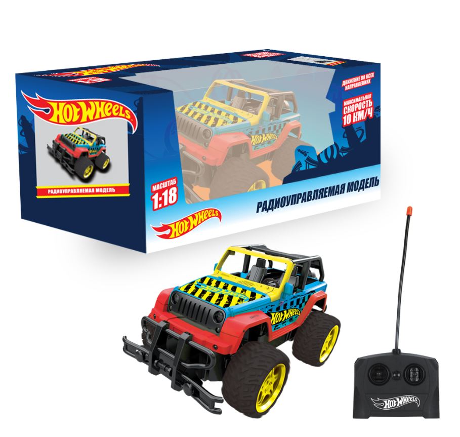 Hot Wheels Внедорожник на радиоуправлении, масштаб 1:18 - купить в магазине развивающих игрушек ...